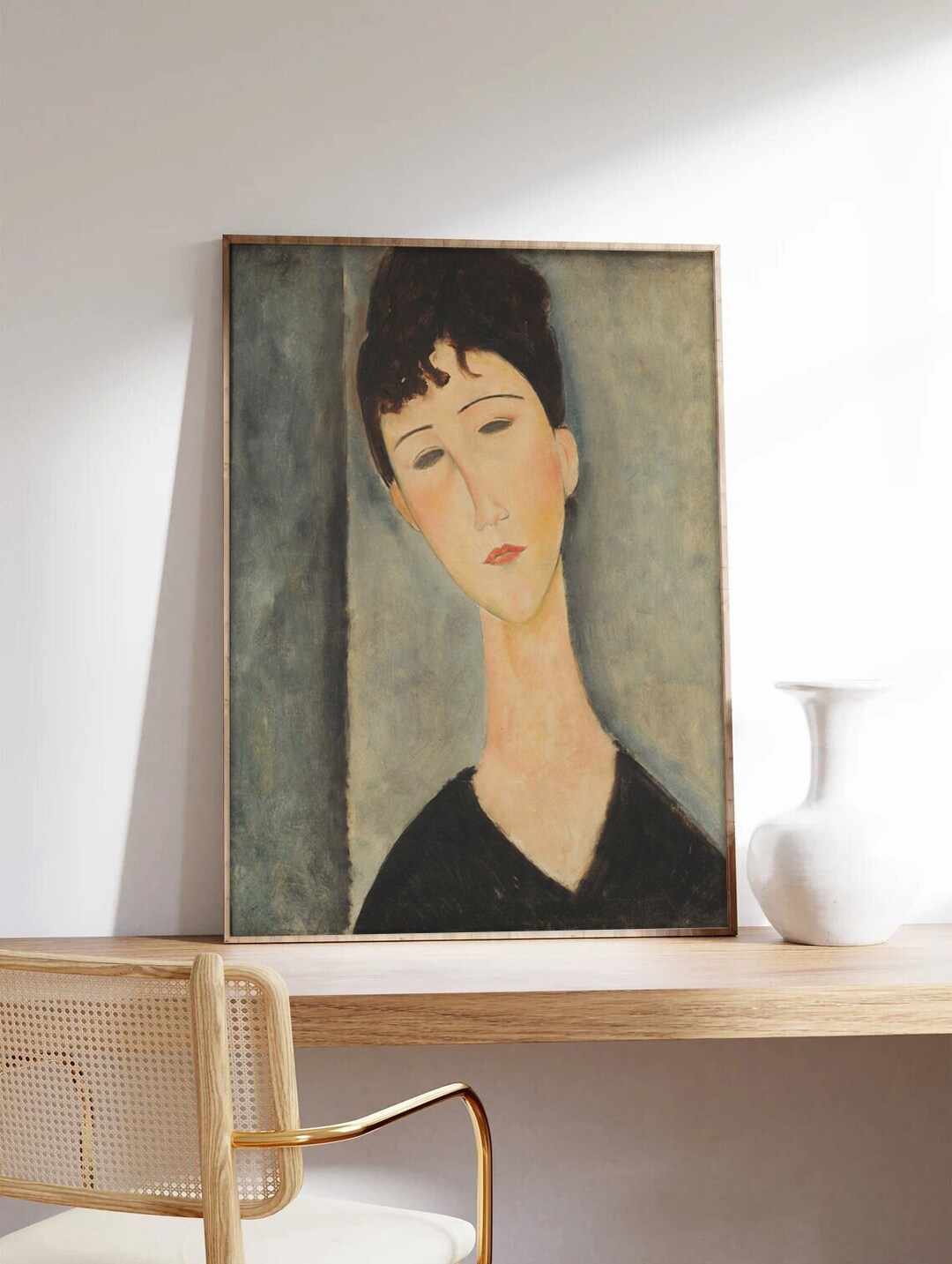 Modigliani Poster, Modern Art, Figure of Woman, Amedeo Modigliani ...