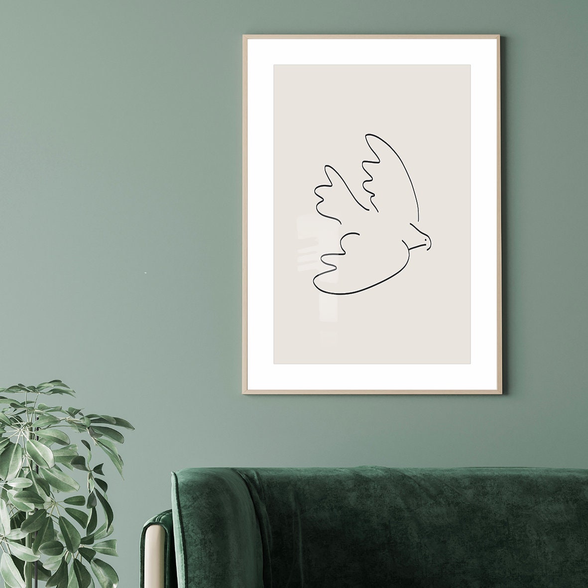 Minimalist Poster One Line Poster Bird One Line Museum - Etsy