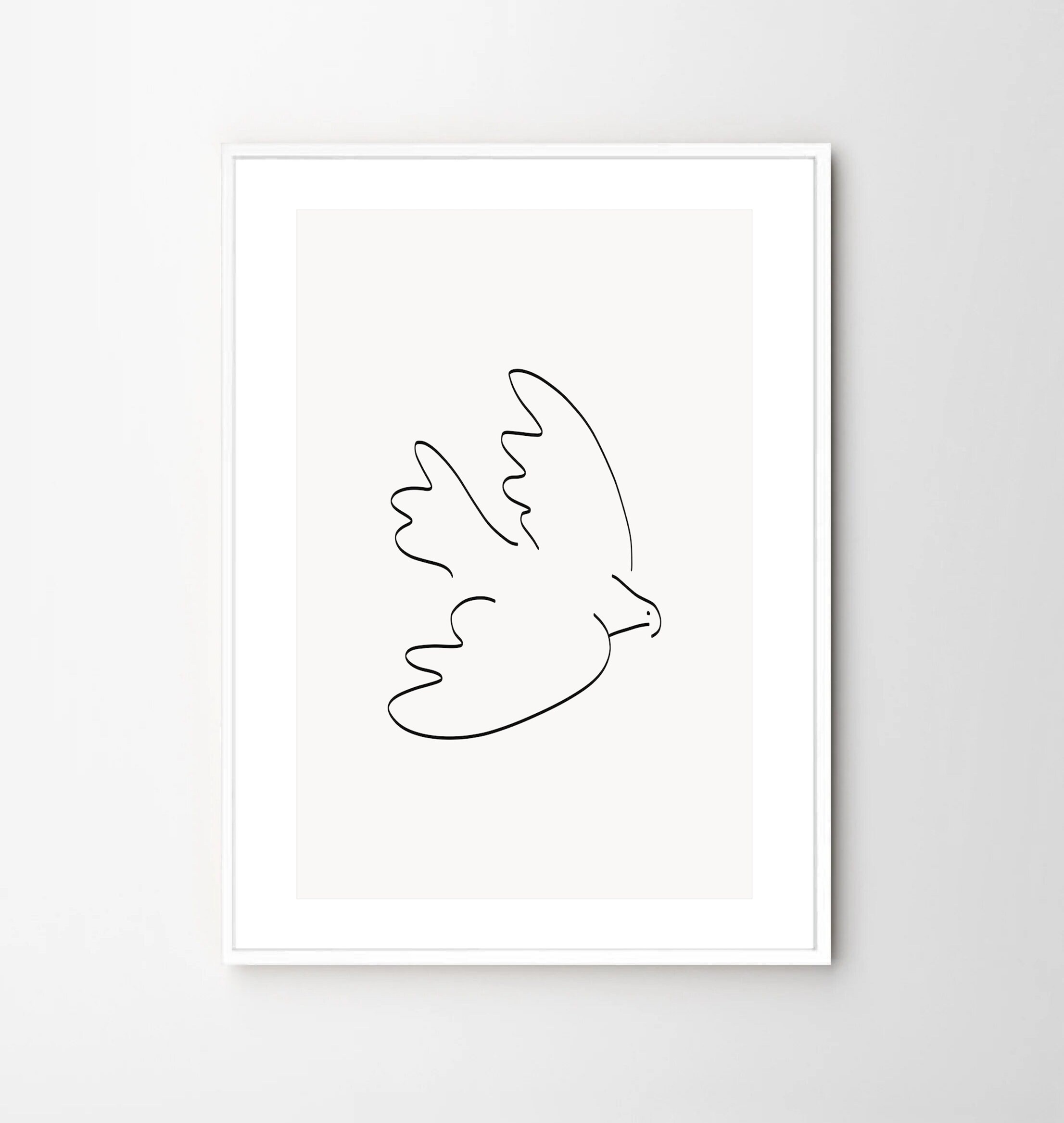 Minimalist Poster One Line Poster Bird One Line Museum - Etsy