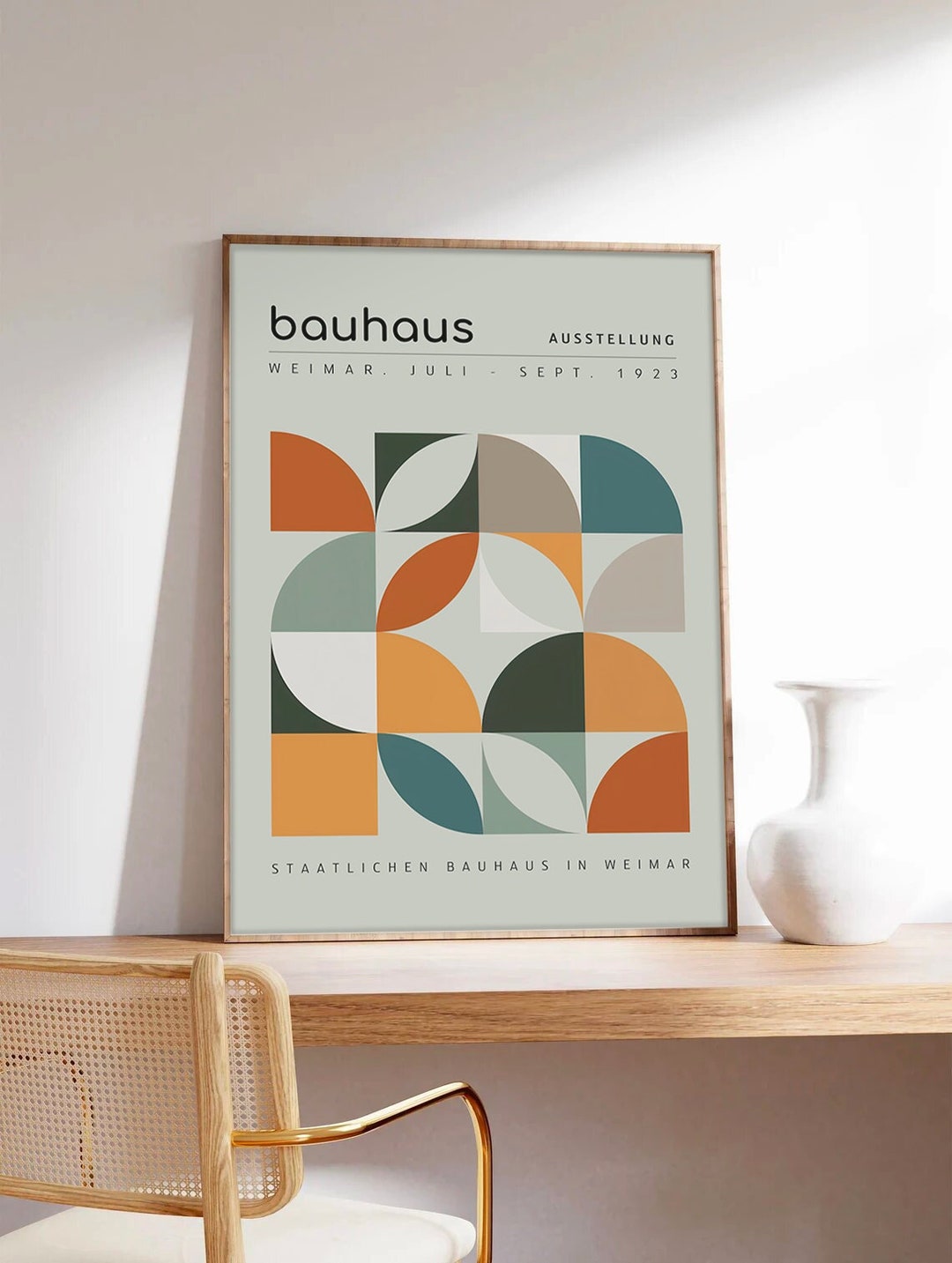Bauhaus Poster, Staatlichen Bahaus in Weimar, 1923, Exhibition Poster ...