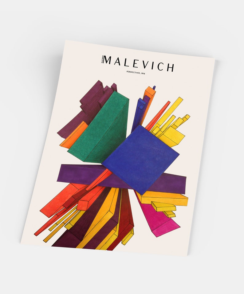Malevich Poster, Minimalist Poster, Perspectives, Abstract Art ...