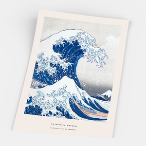 Japanese Print, the Great Wave of Kanagawa, Hokusai Poster, Exhibition ...