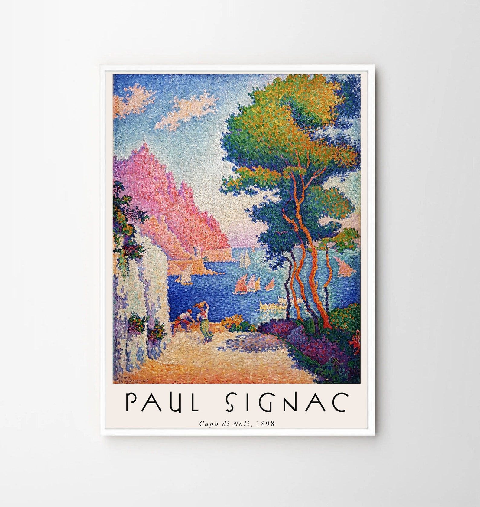Signac Poster, Pointillism, Paul Signac, Nature Poster, Capo Di Noli ...