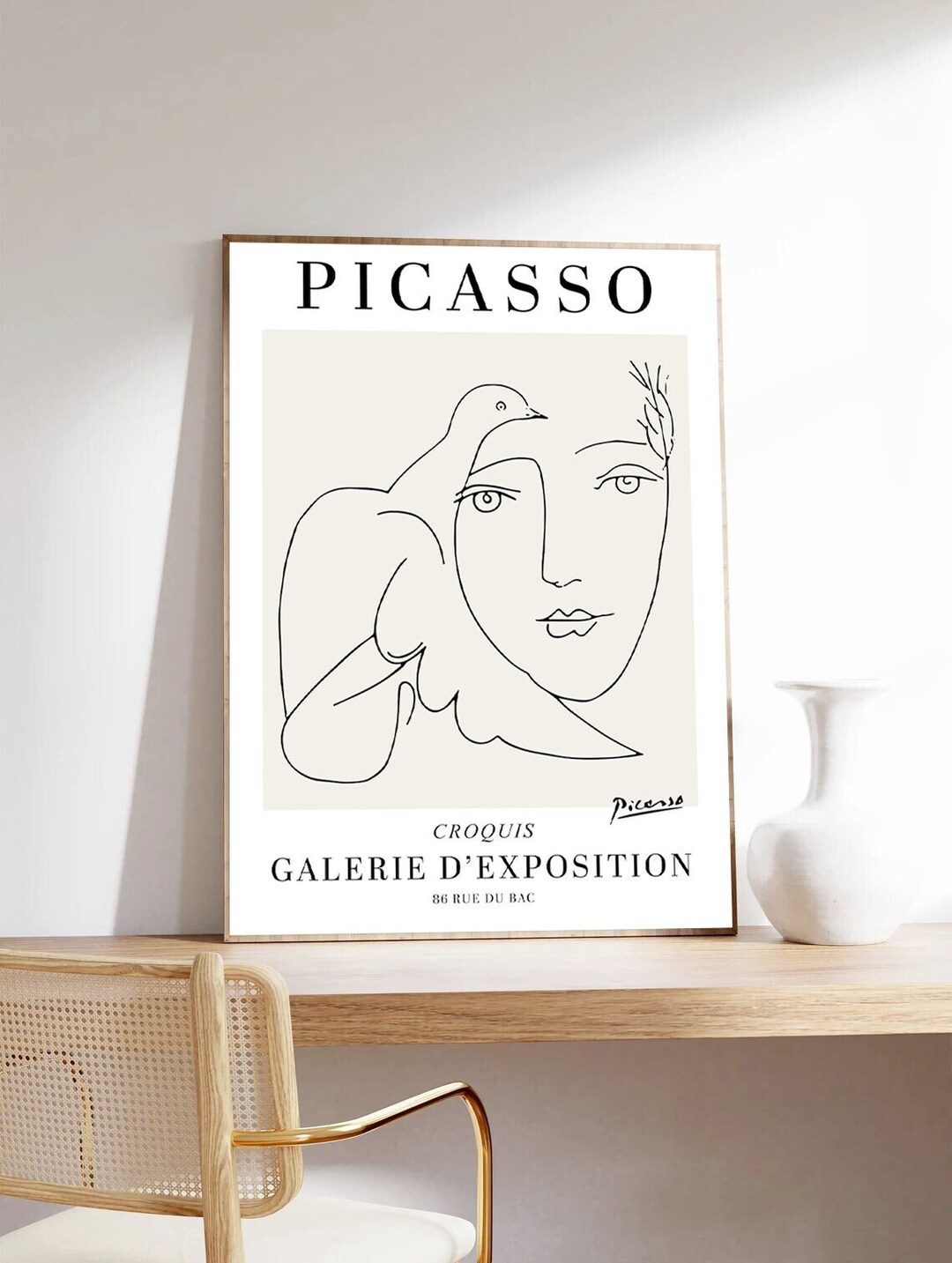 Picasso, Art Sketch 1, Pencil Prints, by Pablo Picasso, Vintage Poster ...