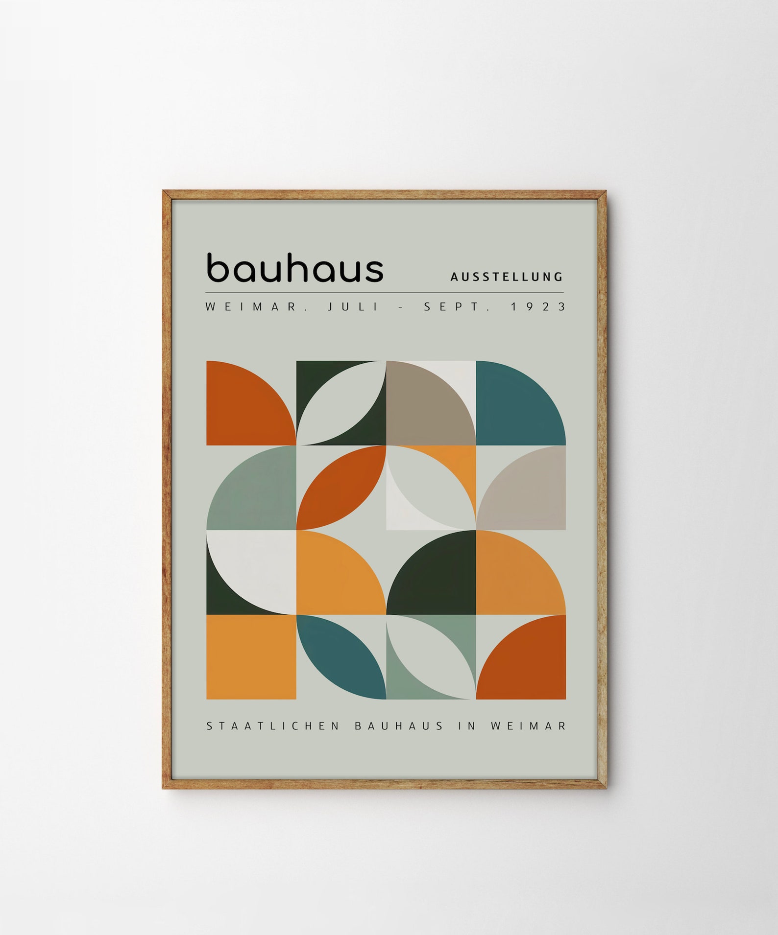 Bauhaus Poster, Staatlichen Bahaus in Weimar, 1923, Exhibition Poster ...