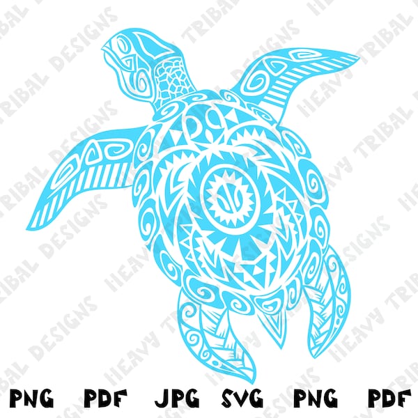Tribal Sea Turtle Svg - Etsy