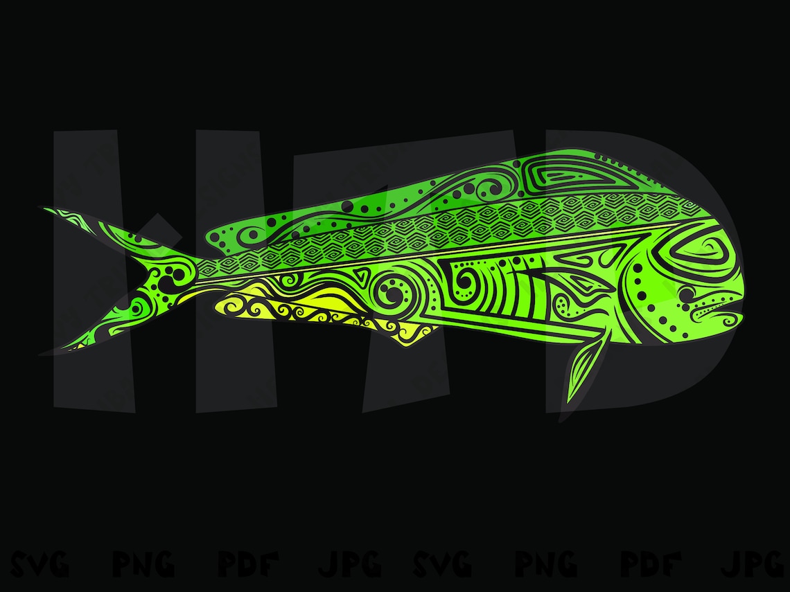 Mahi Mahi SVG Mahi Mahi PNG Hawaiian Tribal Svg Maori Svg | Etsy