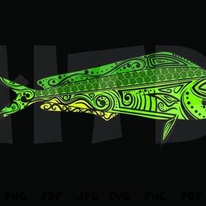 Mahi Mahi SVG, Mahi Mahi PNG, Hawaiian Tribal Svg, Maori Svg ...