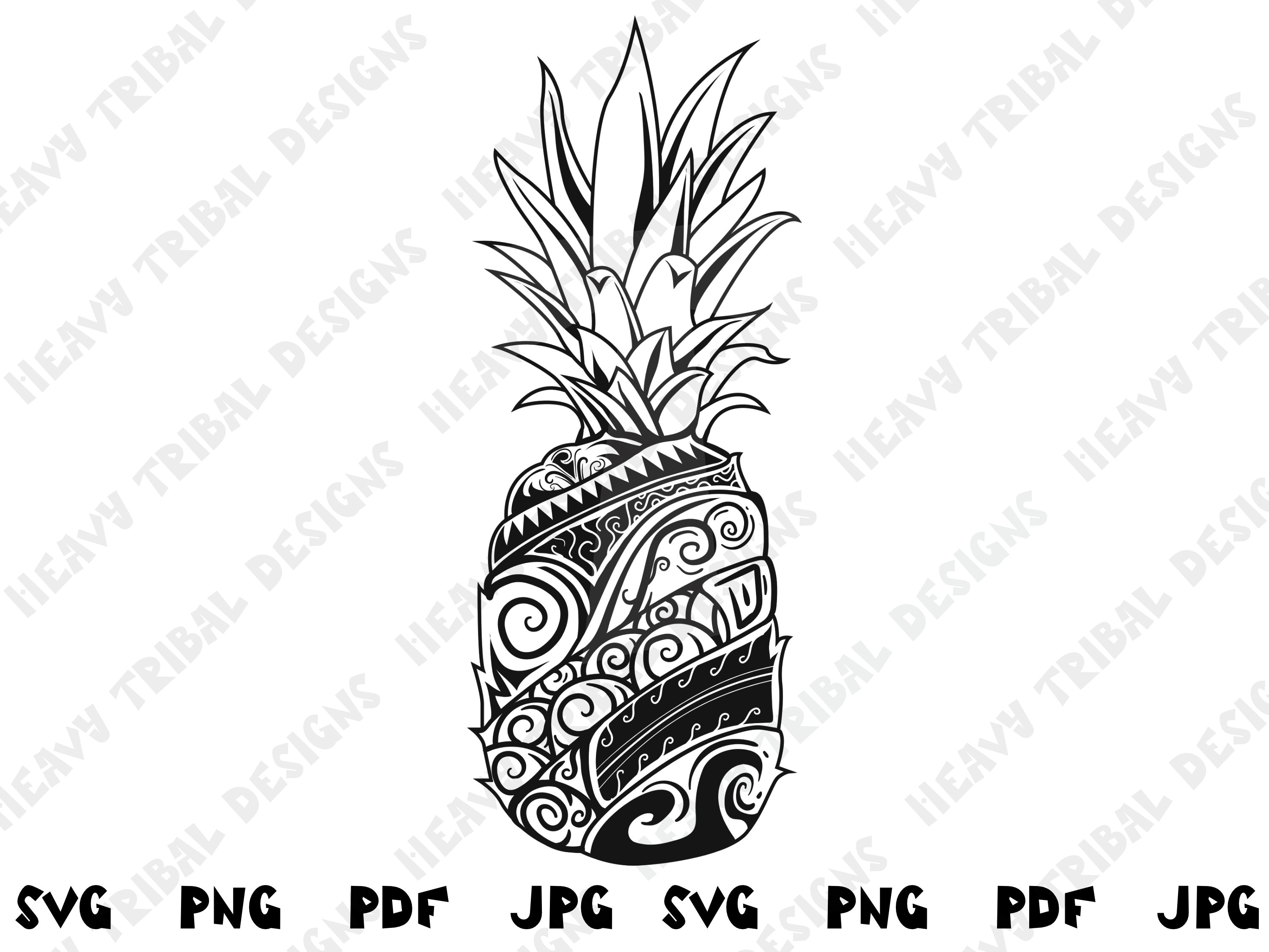 Pineapple SVG Pineapple PNG Tropical SVG Beach Svg Tribal - Etsy