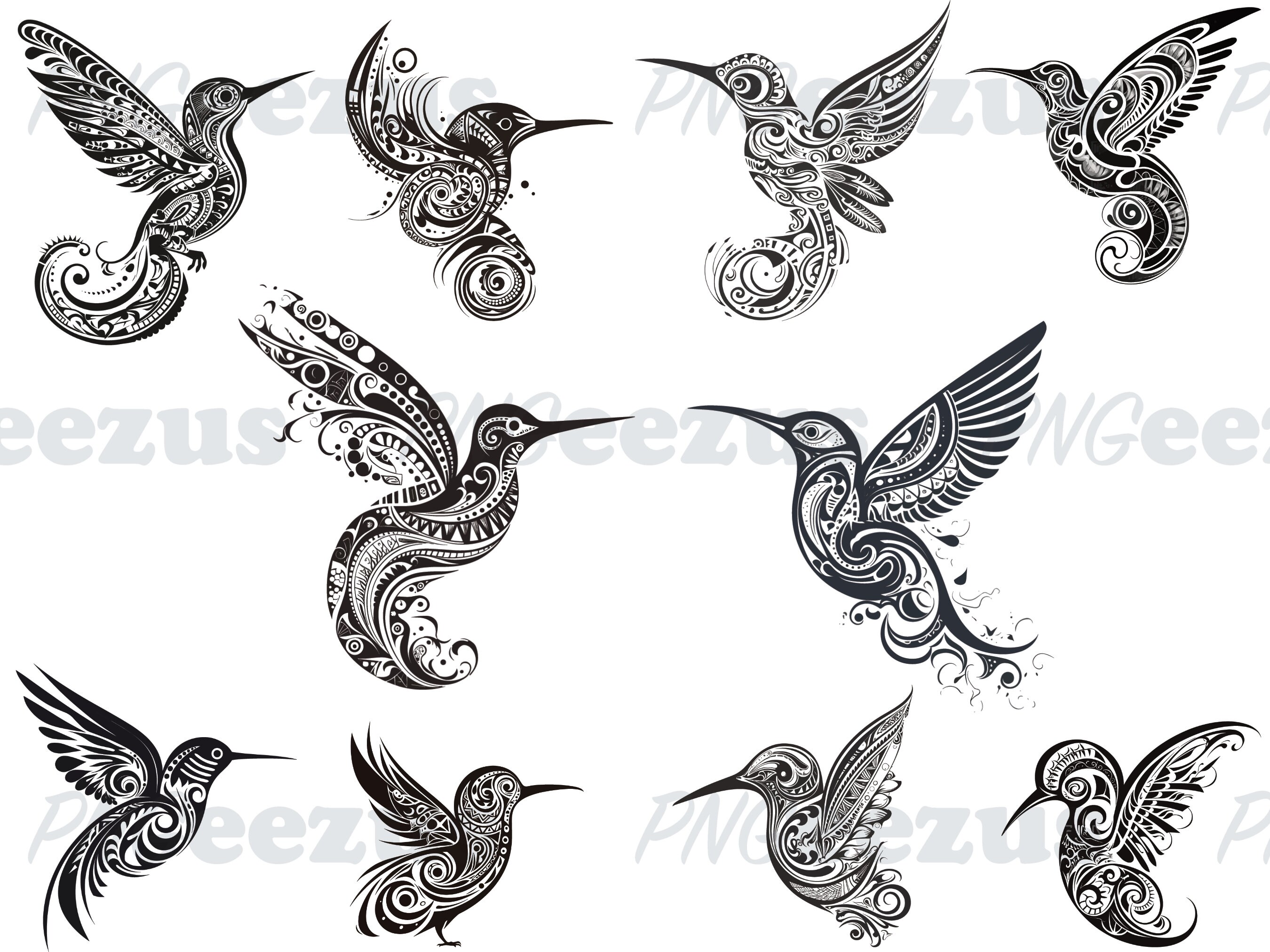 Hummingbird SVG Bundle of 10, Hummingbird SVG, Hummingbird SVG File ...