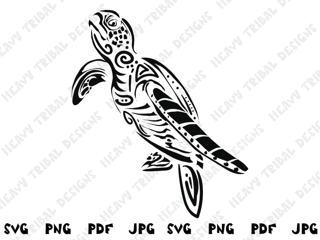 Tribal Sea Turtle Side View, Turtle SVG, Sea Turtle SVG, Turtle PNG ...