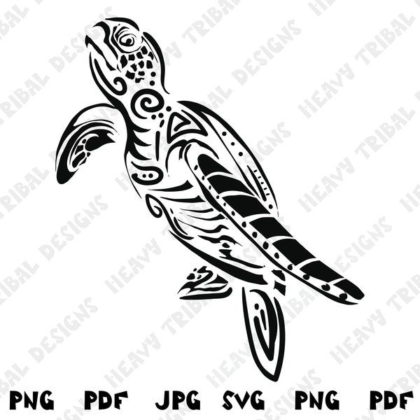Tribal Turtle - Etsy