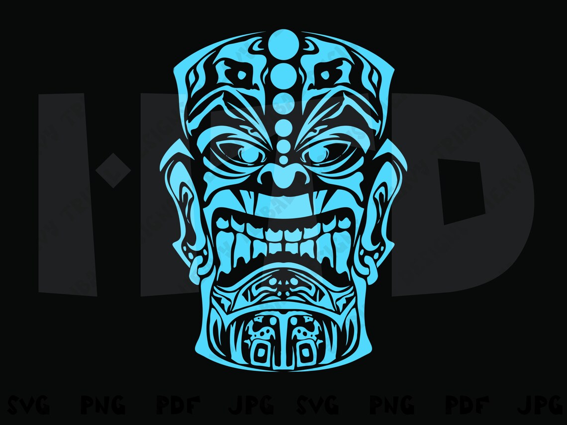 Hawaiian Tiki Svg Tiki SVG Tiki PNG Tiki Man Png Tiki Mask - Etsy