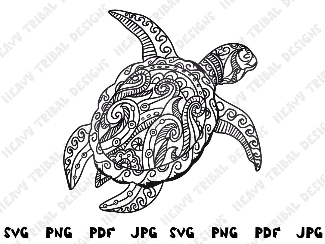 Mandala Sea Turtle SVG, Sea Turtle SVG, Sea Turtle PNG, Turtle Svg ...