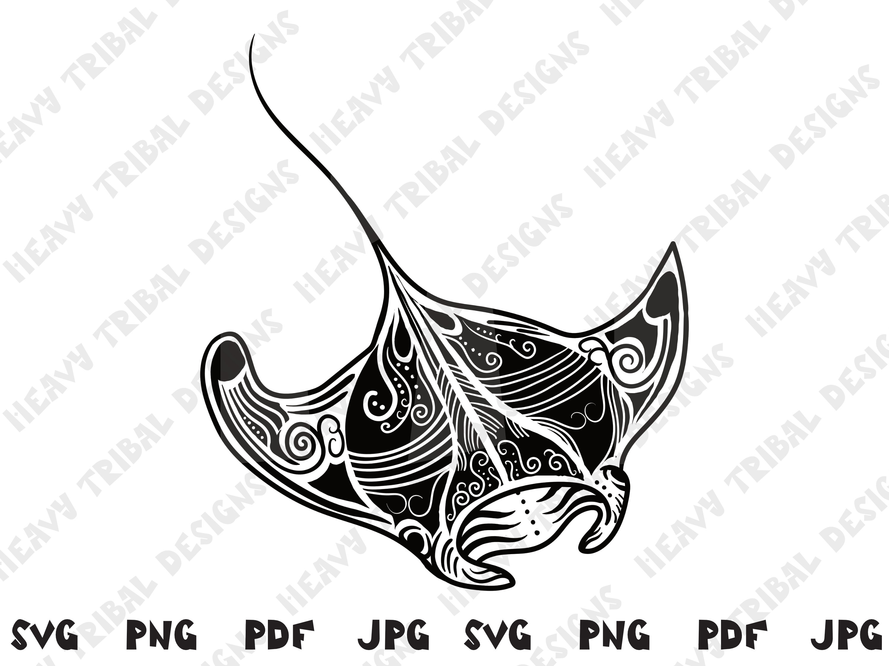 Manta Ray SVG, Manta SVG, Hawaiian SVG, Tropical Svg, Beach Svg, Maori ...