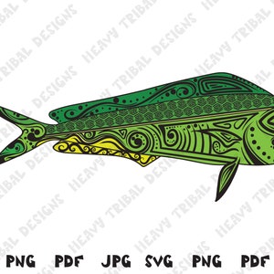 Mahi Mahi SVG, Mahi Mahi PNG, Hawaiian Tribal Svg, Maori Svg ...