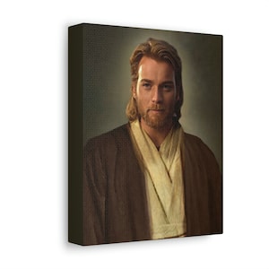Obi-wan Kenobi Space Jesus Portrait Star Wars Gift Prequels Clone Wars ...