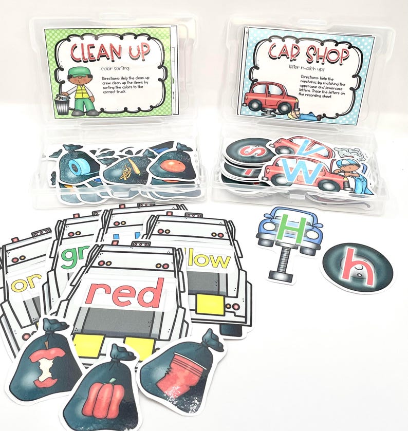 Preschool Community Helpers Activity Box: Math & Literacy Learning ...