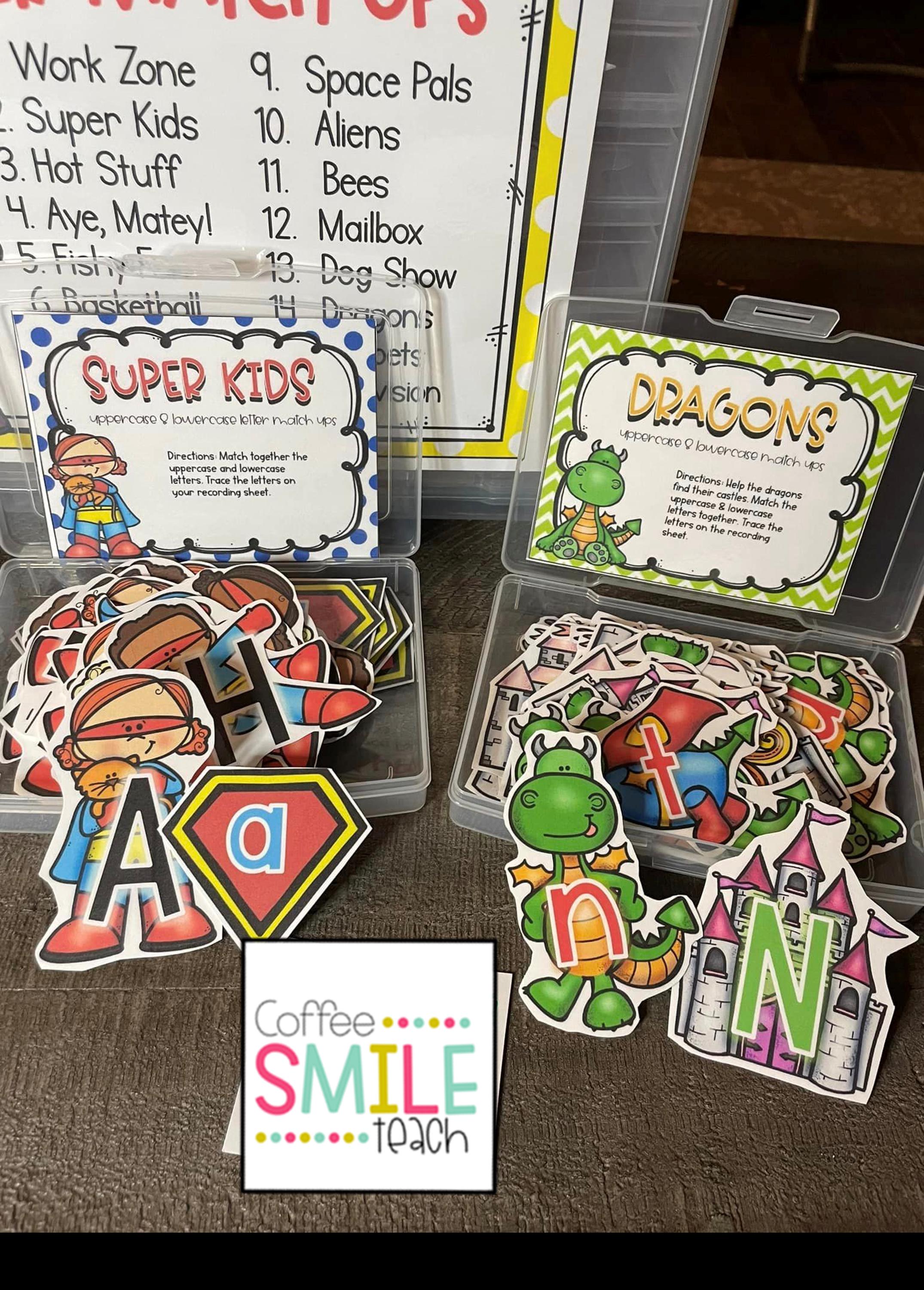 Alphabet Letter Recognition Task Boxes & Centers / Activities for Early ...