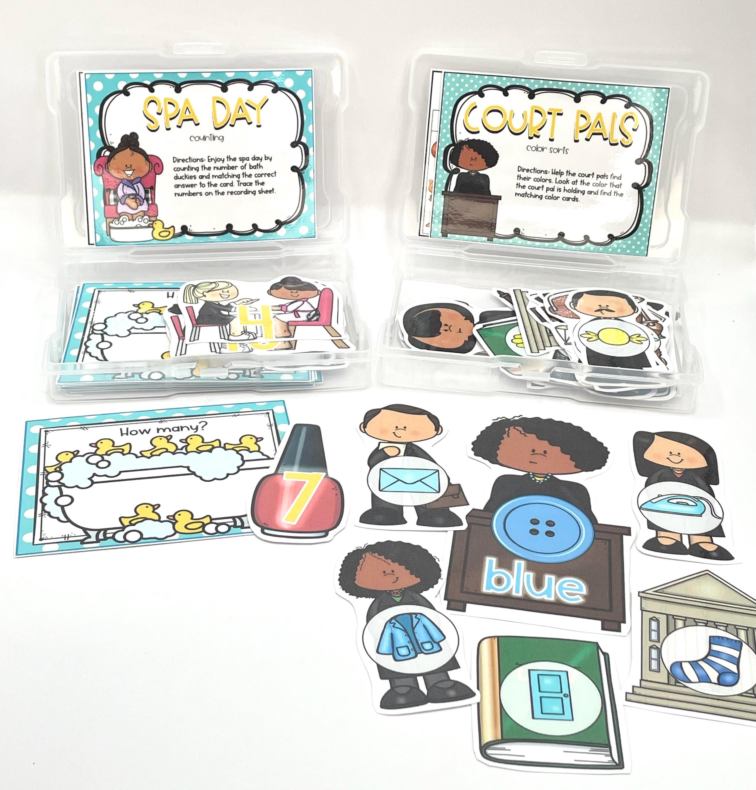 Preschool Community Helpers Activity Box: Math & Literacy Learning ...