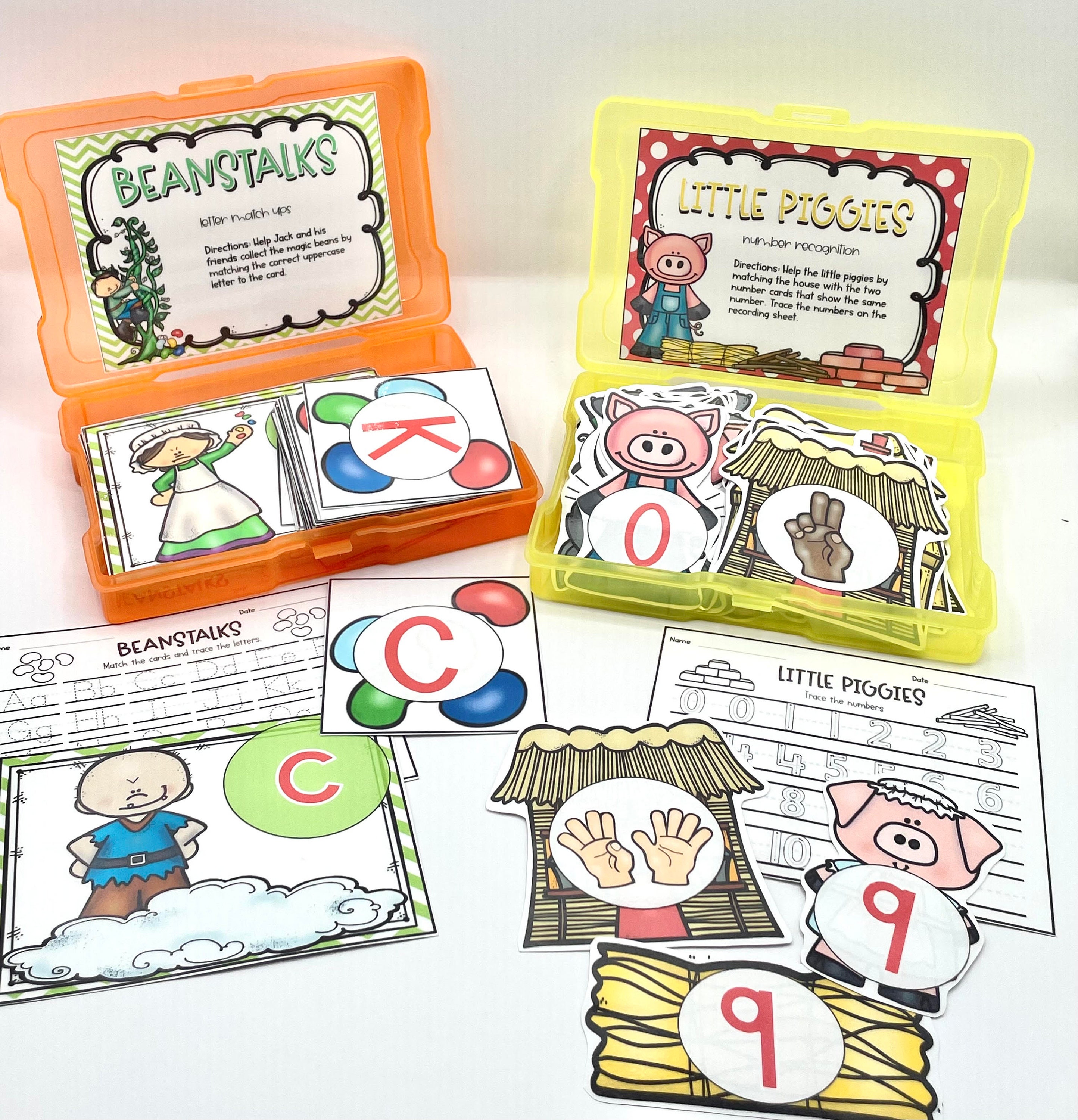 Fairy Tale -themed Preschool Math & Literacy Task Box Centers Classroom ...