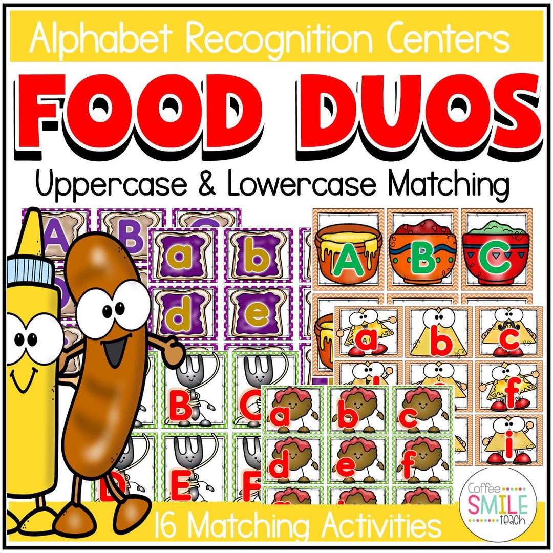 Printable Alphabet Uppercase & Lowercase Letter Matching Game Letter ...
