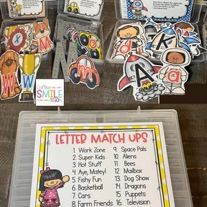 Alphabet Letter Recognition Task Boxes & Centers / Activities for Early ...