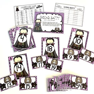 1st Grade Halloween Math and Reading Literacy Task Boxes Games Centers ...