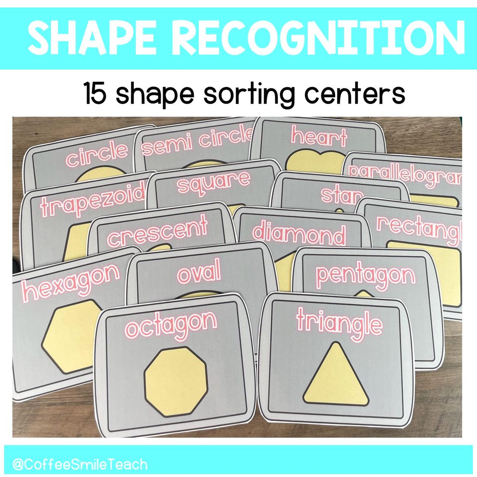 Sprinkled Cookie Shape Sorting: Montessori Math Center - Etsy