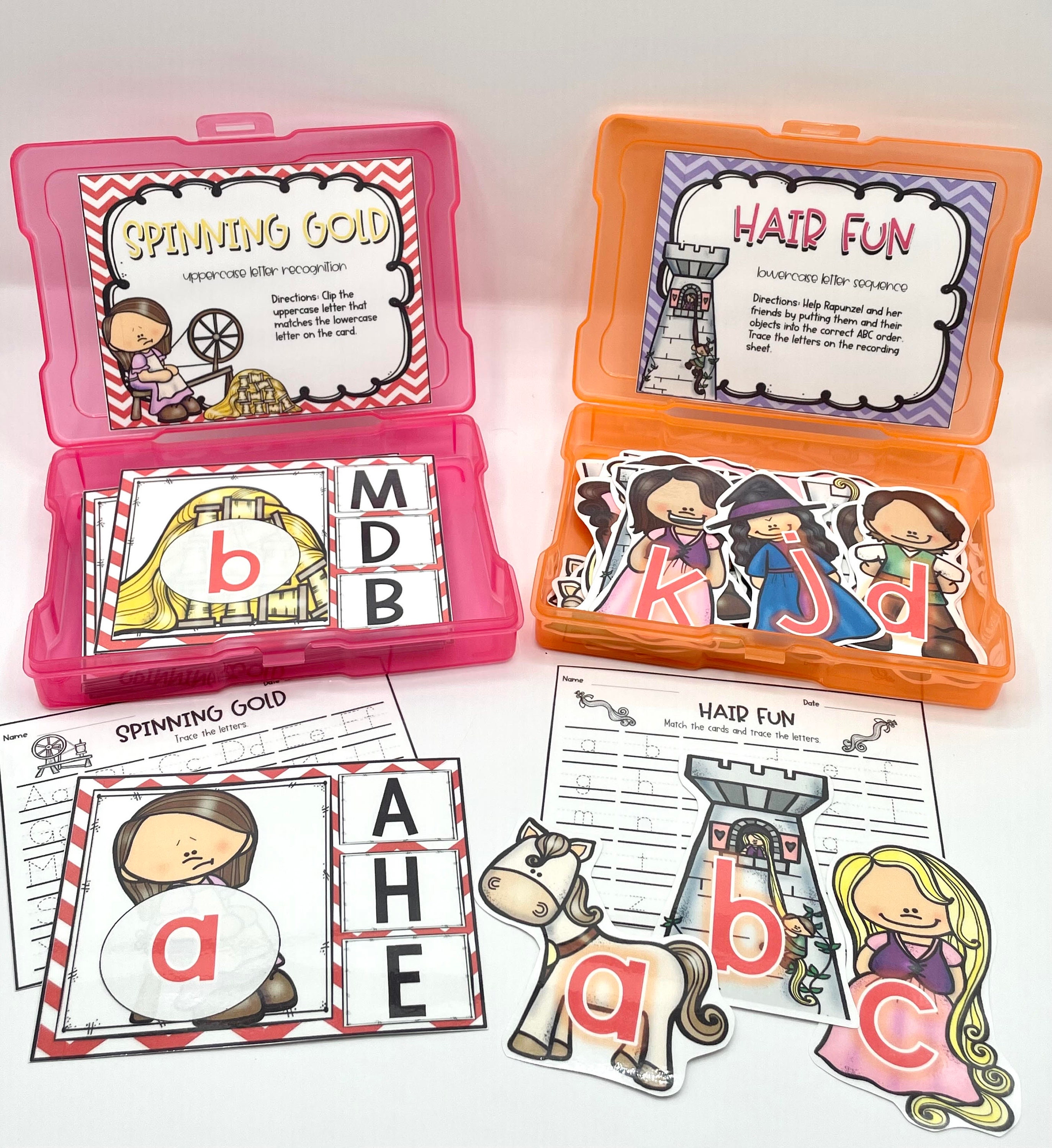 Fairy Tale -themed Preschool Math & Literacy Task Box Centers Classroom ...