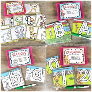 Preschool Zoo-themed Task Box Centers and Games Classroom and ...