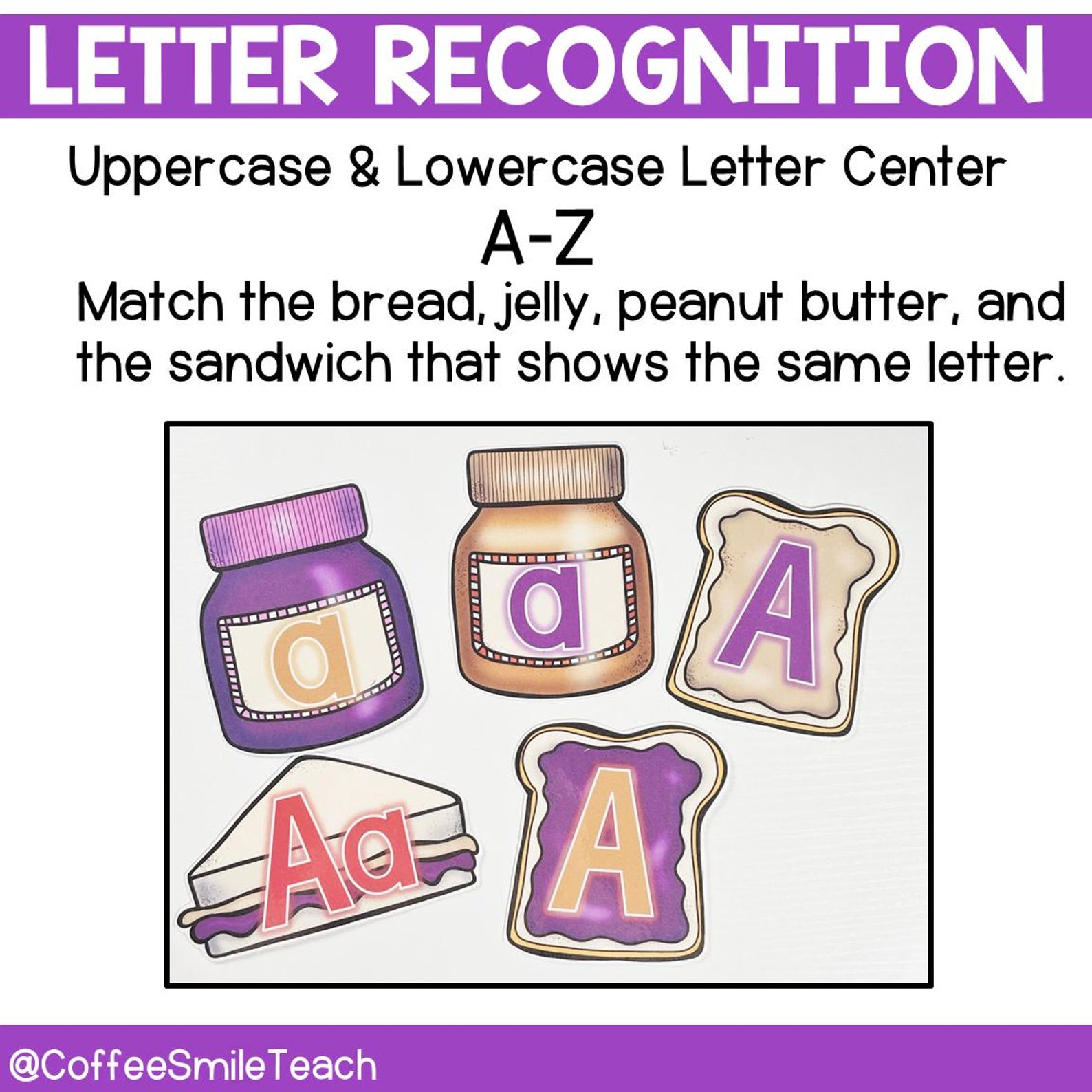 Kindergarten Preschool Montessori Centers Alphabet Matching Letter ...