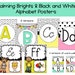Calming Brights and Black & Whites Dots and Doodles Alphabet Posters ...