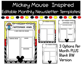 Mickey Mouse Templates - Etsy