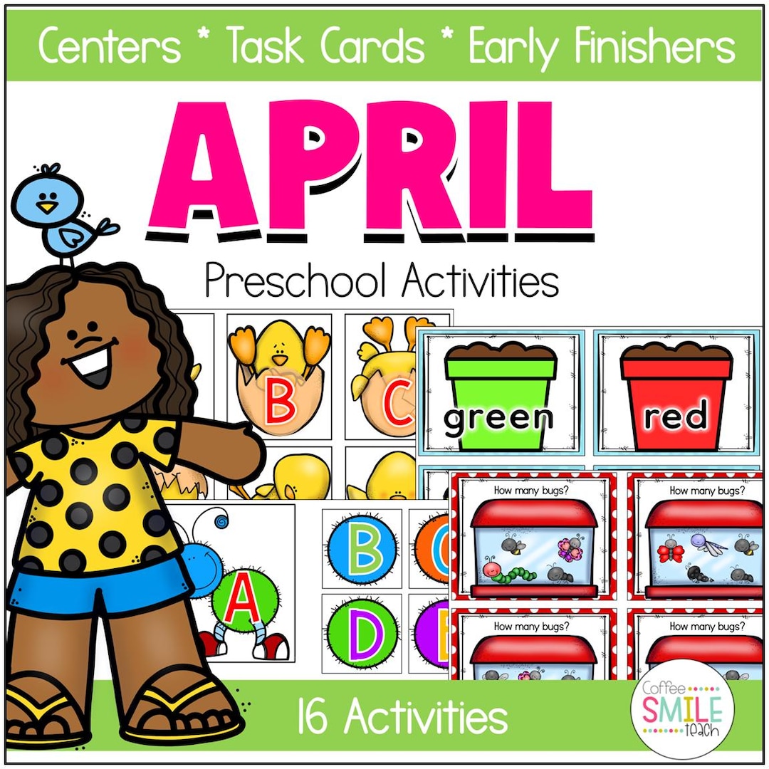 Preschool Printable Spring Learning Games Activities and Centers ...