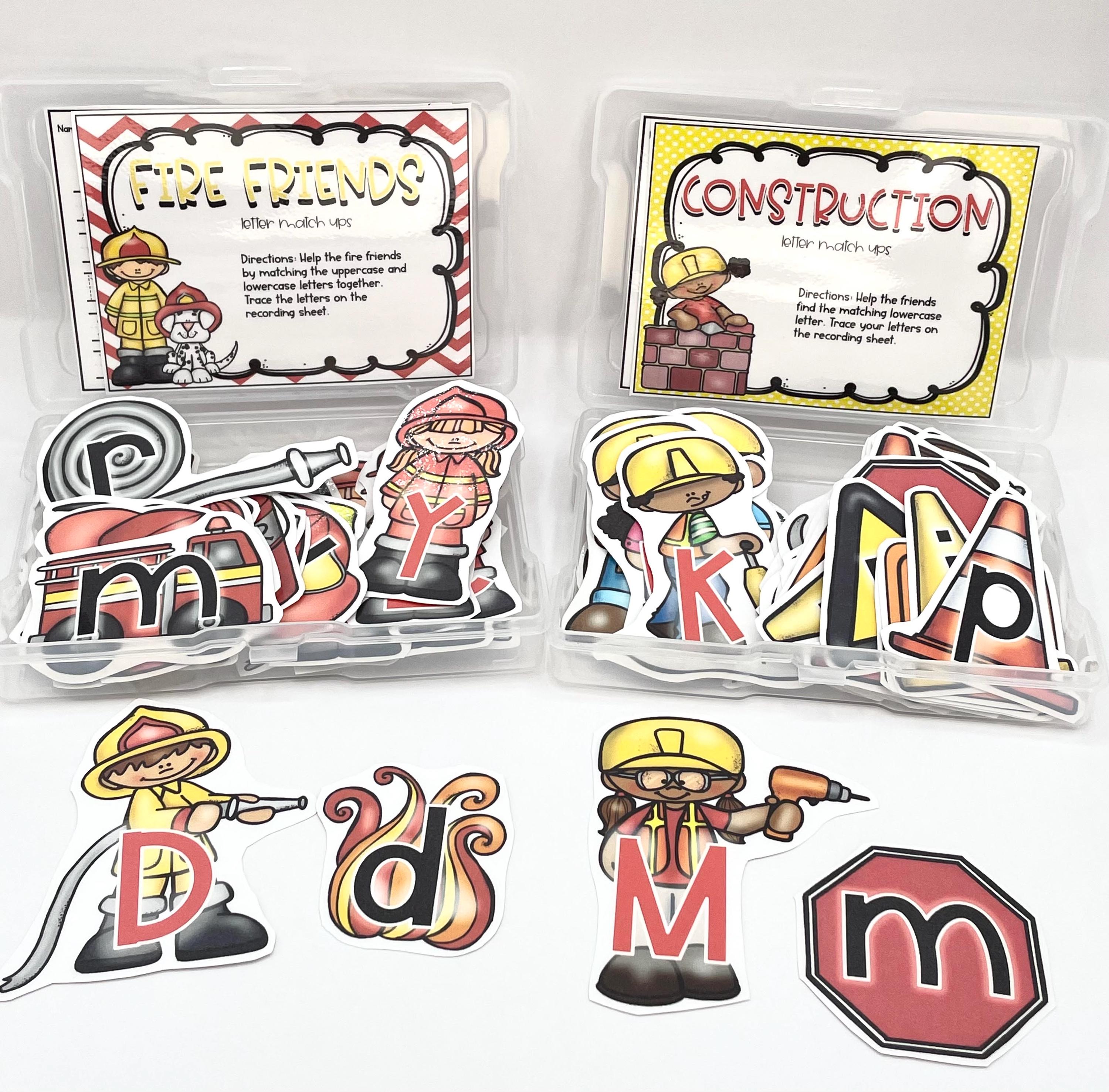 Preschool Community Helpers Activity Box: Math & Literacy Learning ...