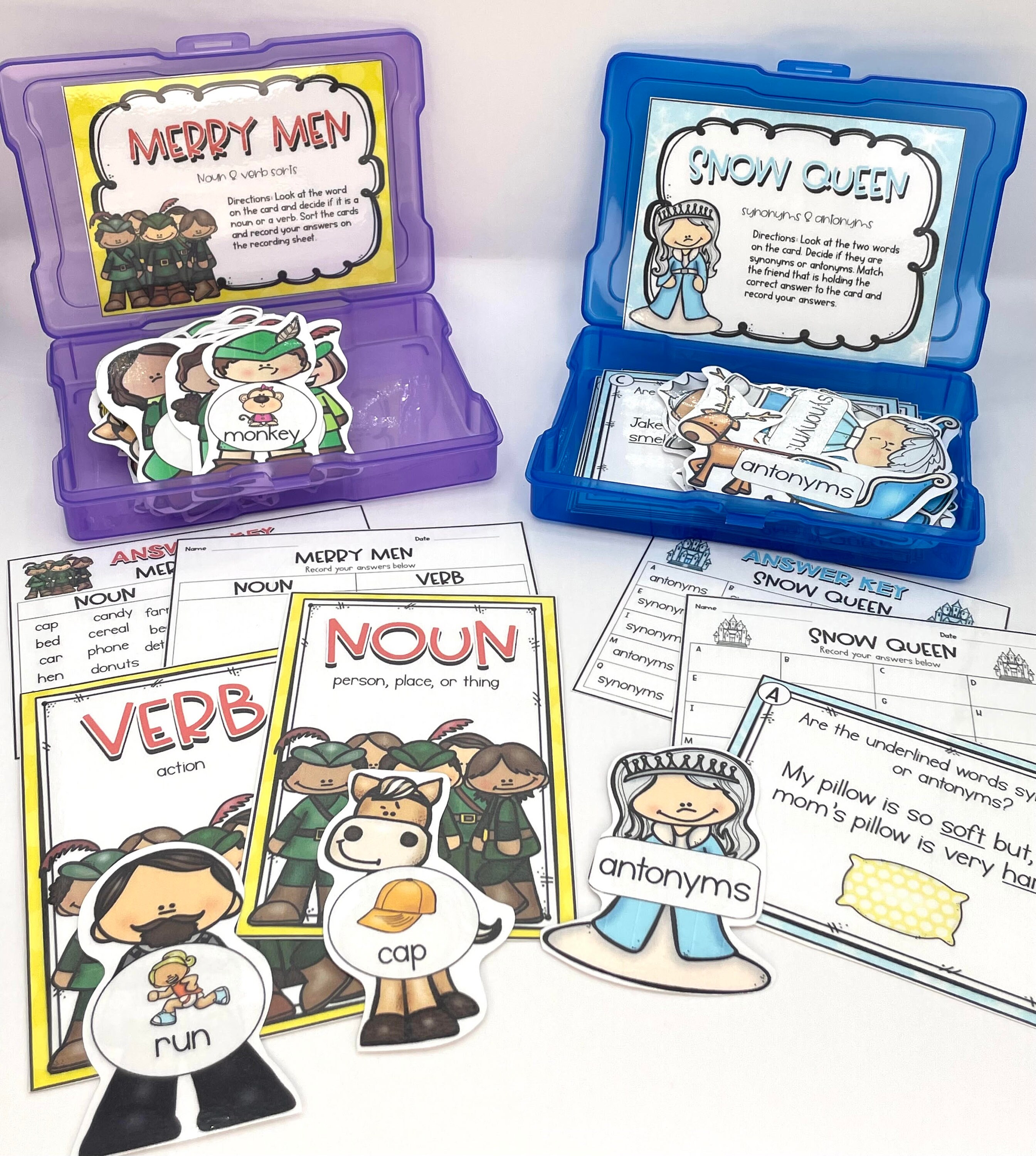 1st Grade Fairy Tales Math & Literacy Task Box Bundle - Etsy