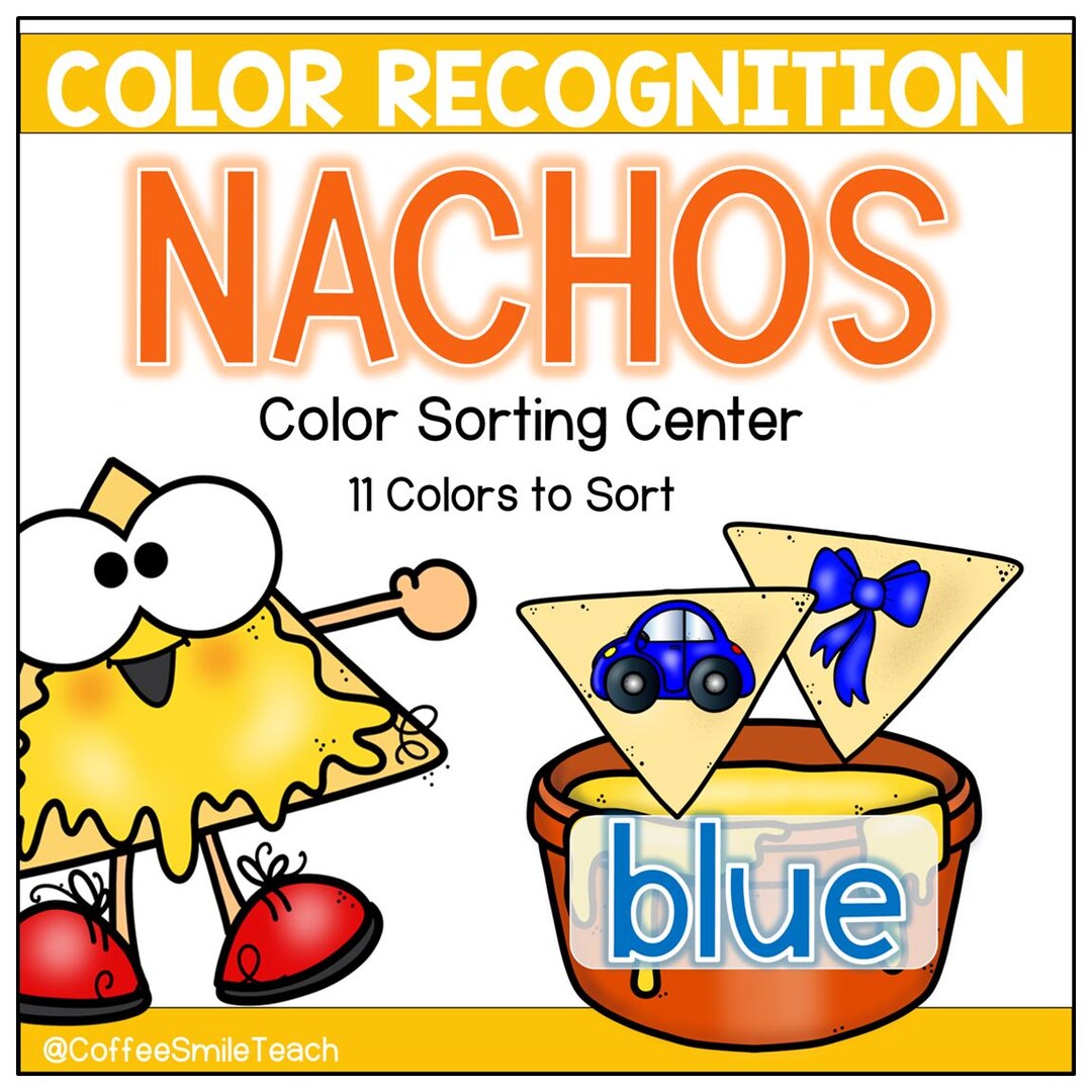Nacho Themed Color Sorting Center for Preschool Early Childhood ...