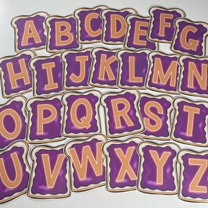 PB&J Alphabet Matching Game: Montessori Letter Recognition Center - Etsy