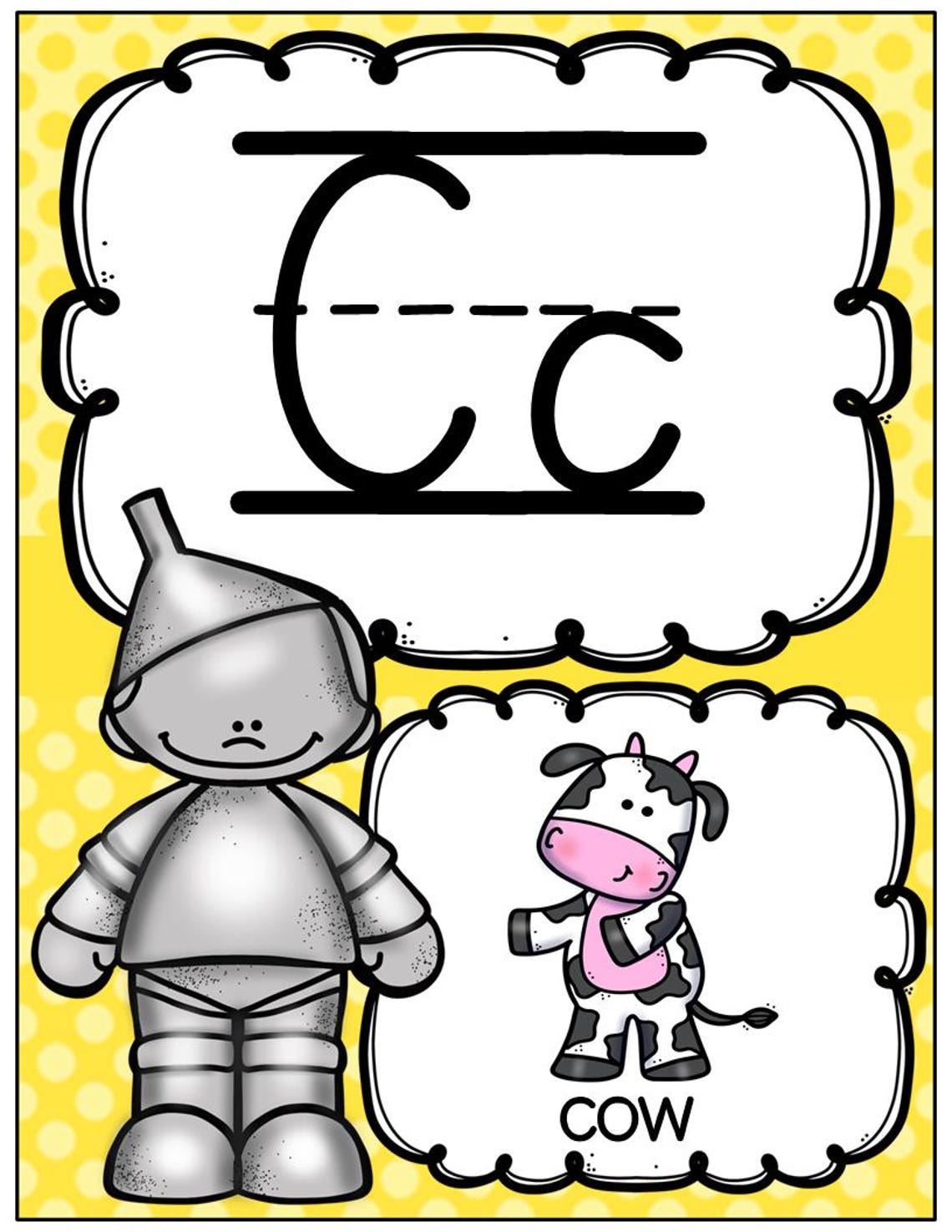 Fairy Tale Themed Alphabet Posters for Classroom Decor Homeschool ...