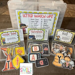 Alphabet Letter Recognition Task Boxes & Centers / Activities for Early ...