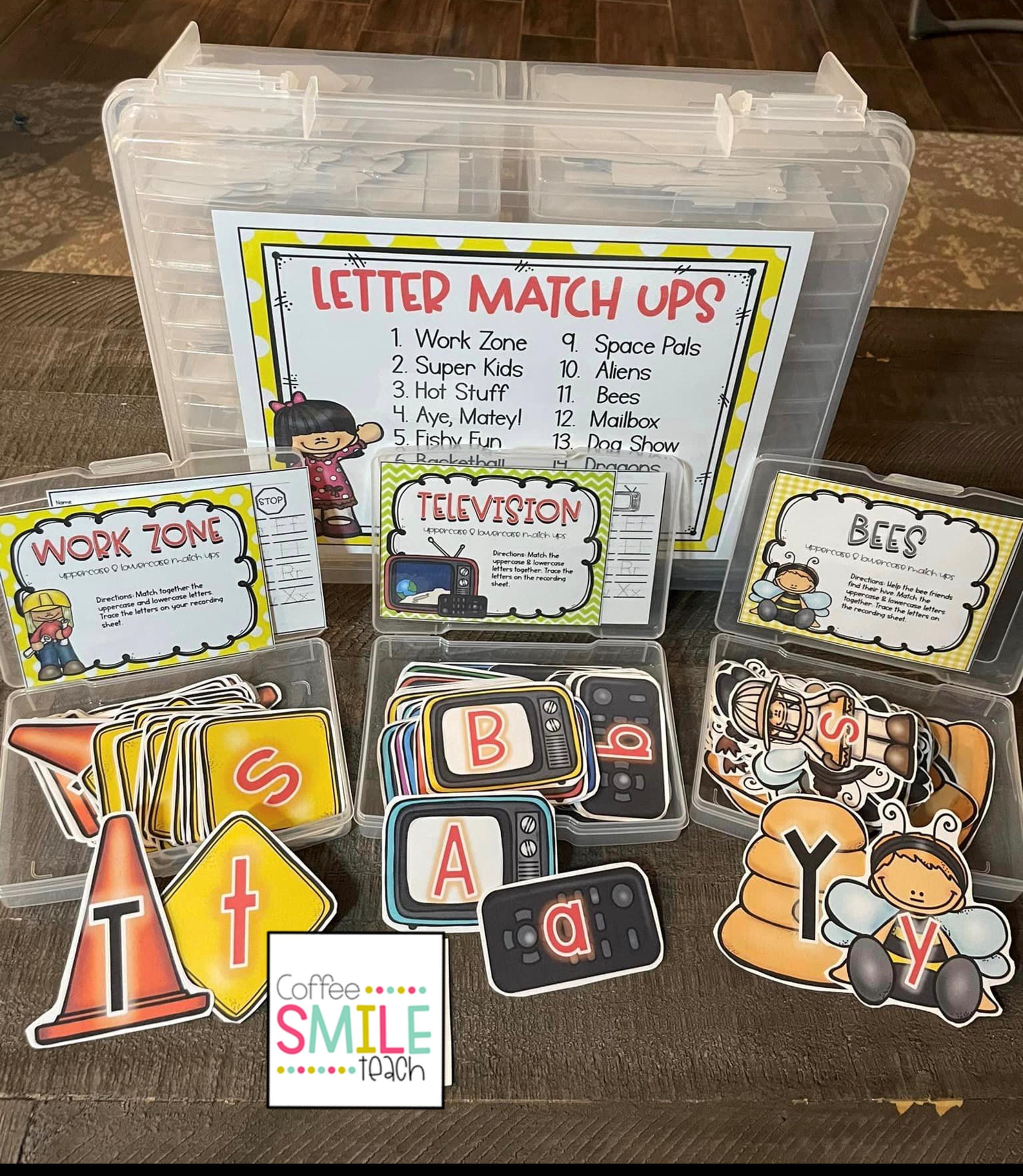 Alphabet Letter Recognition Task Boxes & Centers / Activities for Early ...