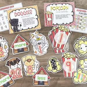 Kindergarten Math Task Box Centers & Learning Activities Counting ...