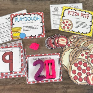 Kindergarten Math Task Box Centers & Learning Activities Counting ...