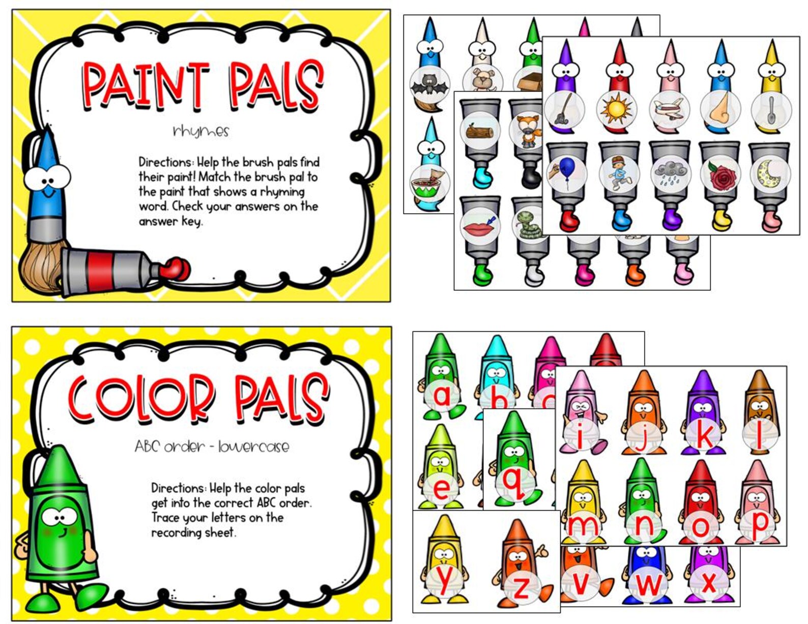 Kindergarten Math Literacy ELA Task Boxes 16 Centers Back to School ...