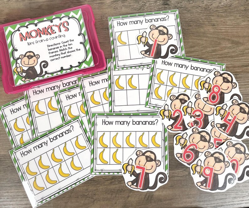 Preschool Zoo-themed Task Box Centers and Games Classroom and ...