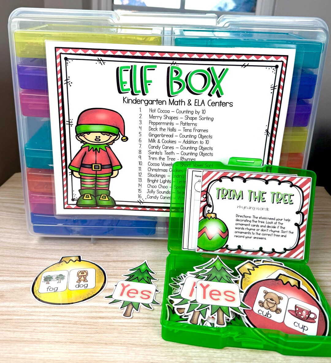 Christmas Kindergarten Activities Montessori Holiday Math & Literacy ...