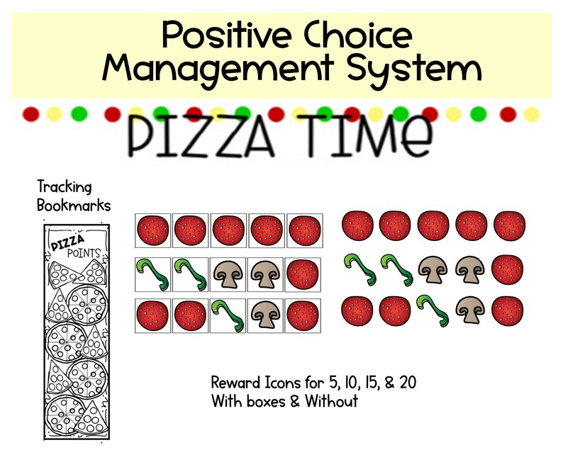 Whole Class Behavior Incentive Chart Pizza Behavior System Class Reward ...