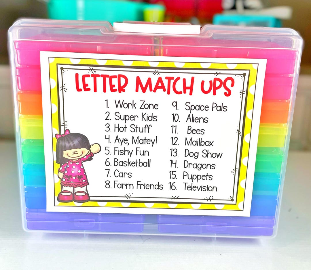Alphabet Letter Recognition Task Boxes & Centers / Activities for Early ...
