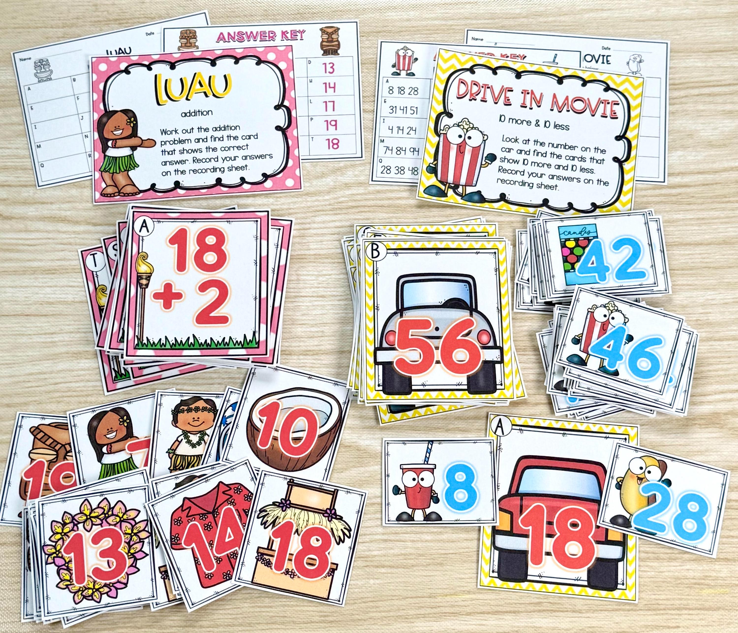 1st Grade Summer Math Literacy ELA Reading Centers Learning Task Box ...
